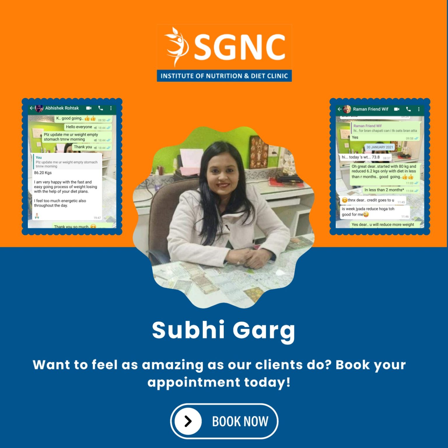 Best Institute for Dietician and Nutrition Course in Delhi by Surbhi Garg- SGNC Nutrition Course